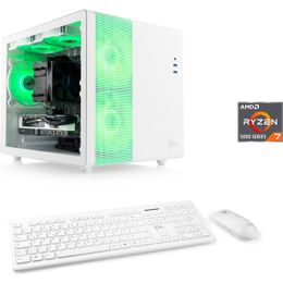 CSL PC "Cube V24204", Microsoft Windows 11 Home (64 Bit), 16 GB RAM 500 GB SSD, wei&szlig;, Desktop-PCs