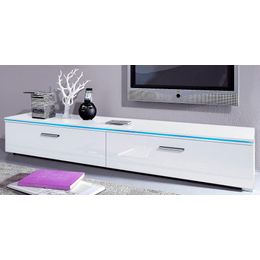 Lowboard H&Ouml;LTKEMEYER, B:180cm H:31cm T:40cm, wei&szlig;, Wohnzimmer, Sideboards, "Show TV-Board, TV-Schrank", Breite 120 oder 180 cm