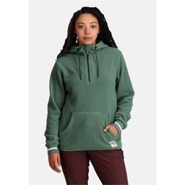 KARI TRAA Damen Kapuzensweatshirt "Røthe", grün, Gr. XS, unifarben, 100% Polyester, Sweatshirts, mit kuscheligem Frottee-Fleece