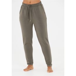 ENDURANCE ATHLECIA ATHLECIA Damen Sweathose "Jacey", gr&uuml;n, Gr. 46, unifarben, 51% Polyester, 44% Modal, 5% Elasthan, Hosen, aus weichem Modalmix