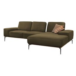 Ecksofa W.Schillig, B:279cm H:88cm T:178cm, grün, Longlife Xtra-Leder Z73: Naturwalkleder der Luxusklasse aus den erlesensten Rohhäuten. Hautstärke