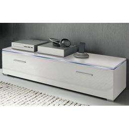 Lowboard H&Ouml;LTKEMEYER, B:120cm H:31cm T:40cm, wei&szlig;, Wohnzimmer, Sideboards, "Show TV-Board, TV-Schrank", Breite 120 oder 180 cm