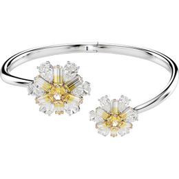 Swarovski Damen Armreif "Idyllia E Florere Blume", M, Metall, gelb, Metall, Armb&auml;nder, mit Swarovski Kristall