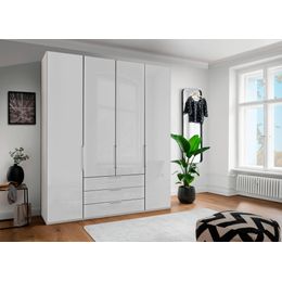 Dreht&uuml;renschrank Wiemann, B:197,4cm H:236cm T:58cm, wei&szlig;, Floatglas, Holzwerkstoff, Schr&auml;nke, "Monaco", mit Glasfront sowie hochwertigen Beschl&auml;gen