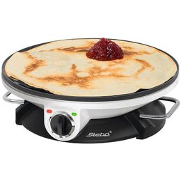 Steba Cr&ecirc;pesmaker "CR 32", B:33cm H:10,5cm T:33,5cm, schwarz-wei&szlig;, Crepesmaker