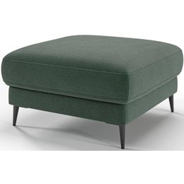 Polsterhocker Inosign, B:80cm H:44cm T:80cm, grün, 95% Polyester, 5% Nylon, Hocker, "Downtown", passend zur Serie, auch in Cord