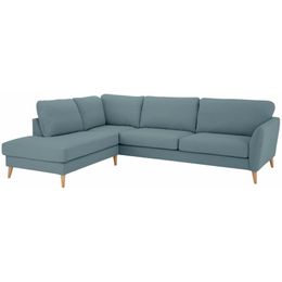 Ecksofa Home Affaire, B:278cm H:88cm T:202cm, grün, Webstoff (100% Polyester);Struktur fein (58% Polyester, 22% Polypropylen);Filzoptik (100%