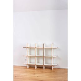 Mehrzweckregal Tojo, B:140cm H:105cm T:32cm, wei&szlig;, MDF, Regale, "solo Modul 6", Breite/H&ouml;he: 140/105 cm