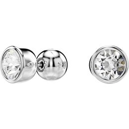 Swarovski Damen Paar Ohrstecker "Schmuck Geschenk Imber Ohrringe Solitär", 7,2mm, Metall, silber, Metall, Ohrringe, mit Swarovski Kristall