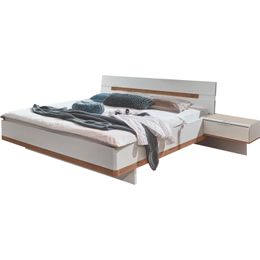 Bettanlage wimex, B:289cm H:96cm T:210cm, wei&szlig;, Holzwerkstoff, Schlafzimmerm&ouml;bel-Sets, "Gibraltar"