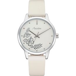 Damen Quarzuhr, wei&szlig;, ANISTON JEWELRY & WATCHES, Armbanduhren, Armbanduhr, Damenuhr, analog