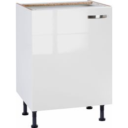Unterschrank KOCHSTATION, B:60cm H:87cm T:58,4cm, wei&szlig;, K&uuml;che, Schr&auml;nke, "KS-Cara", Breite 60 cm