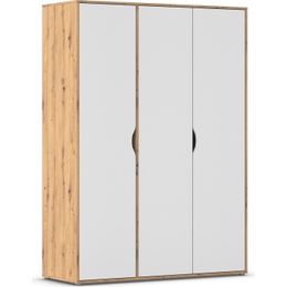 Drehtürenschrank Rauch, B:140cm H:194cm T:53cm, weiß, Holzwerkstoff, Schränke, "Kleiderschrank Schrank Garderobe Wäscheschrank NARAI viel Stauraum",