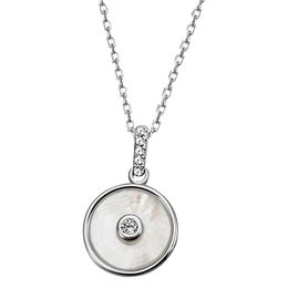Goldmaid Damen Kette mit Anh&auml;nger, Silber 925 (Sterlingsilber), wei&szlig;, Silber 925 (Sterlingsilber), Halsketten