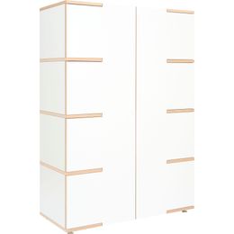 Mehrzweckschrank Tojo, B:100cm H:145cm T:40cm, weiß, MDF, Küche, Schränke, "stau"