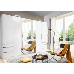Kleiderschrank wimex, B:300cm H:236cm T:58cm, wei&szlig;, Schlafzimmer, Schr&auml;nke, "Level by fresh to go", mit Spiegelt&uuml;ren und Schubladen
