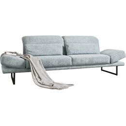 2-Sitzer 3C CANDY, B:228cm H:83cm T:103cm, grün, 100% Polyester, Sofas, "Mallow Designsofa mit Komfortfunktionen, modern und bequem", Verstellbare
