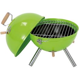 Holzkohlegrill Tepro, B:32cm H:45cm T:32cm Ø:29,5cm, grün, Grills, "Mini-Kugelgrill Crystal", ØxH: 32x45 cm