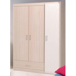 Kleiderschrank Parisot, B:112cm H:179cm T:52cm, wei&szlig;, Ankleidezimmer, Schr&auml;nke, "Charly"