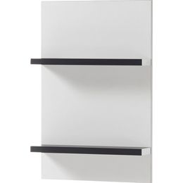Wandregal Inosign, B:40cm H:62cm T:12cm, weiß, FSC-zertifizierter Holzwerkstoff, Badezimmer, Regale, "Cantara, Badregal in Hochglanz Weiß, Wandboard