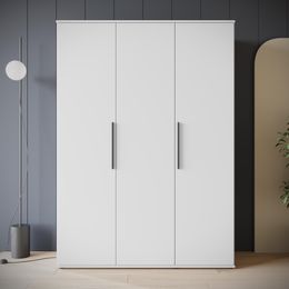 Kleiderschrank Inosign, B:134,4cm H:187,3cm T:51cm, weiß, FSC-zertifizierter Holzwerkstoff, Kinderzimmer, Schränke, "LAGOS Wäscheschrank, Garderobe,