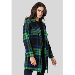 Cipo & Baxx CIPO & BAXX Damen Outdoorjacke "Jacken", gr&uuml;n, Gr. L, kariert, 50% Polyacryl, 40% Baumwolle, 10% Polyester, Jacken, im schicken Karo-Design