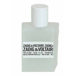 Zadig & Voltaire Damen Eau de Parfum "This is Her", 30ml, weiß, ZADIG & VOLTAIRE, Parfüms, mit blumig-orientalischer Note