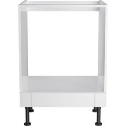Herdumbauschrank KOCHSTATION, B:60cm H:87cm T:58,4cm, wei&szlig;, Schr&auml;nke, "KS-Ahus", Breite 60 cm
