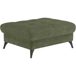 Hockerbank MR. COUCH, B:102cm H:46cm T:82cm, gr&uuml;n, Stripes (92% Polyester / 8% Nylon), Hocker, "Blackburn II", Passend zu der Garnitur, mit
