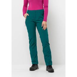 Jack Wolfskin Damen Trekkinghose "GLASTAL WINTER PANTS W", grün, Gr. 34, OBERSTOFF 91% POLYAMID, 9% ELASTHAN LINING 100% POLYESTER, Hosen