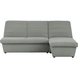 Ecksofa, B:214cm H:92cm T:168cm, grün, LOOKS by Wolfgang Joop, 100% Polyester, Wohnzimmer, Sofas, "LOOKS VIII L-Form", Quersteppung, ohne Armlehnen,