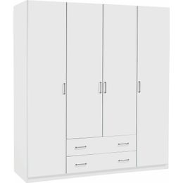 Kleiderschrank Rauch, B:181cm H:197cm T:54cm, wei&szlig;, Holzwerkstoff, Schlafzimmer, Schr&auml;nke, "P4You"