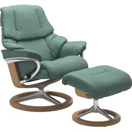 Relaxsessel stressless, B:79cm H:99cm T:75cm, grün, Leder BATICK: BATICK ist ein leicht korrigiertes, durchgefärbtes und genarbtes Möbelleder, bei