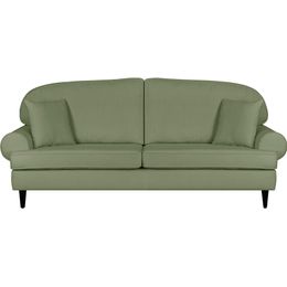 2-Sitzer Home Affaire, B:188cm H:95cm T:100cm, grün, 100% Polyester, Sofas, "Vitreux", auch im Bouclébezug, incl. Zierkissen