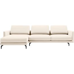 Ecksofa, B:300cm H:91cm T:172cm, weiß, CREATION BY ROLF BENZ, Wohnzimmer, Sofas, "CR.414, Designecksofa, Polsterecke, L-Form", wahlweise aus feinstem
