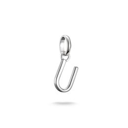 Thomas Sabo Damen Charm Buchstabe "Charm Alphabet/Buchstabe - Connect", U, silber, Silber 925 (recycelt), Charms