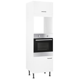Backofenumbauschrank Optifit, B:60cm H:211,8cm T:58,4cm, wei&szlig;, Holzwerkstoff, Schr&auml;nke, "Elga", f&uuml;r Einbaumikrowellenger&auml;t, mit Soft-Close-Funktion,