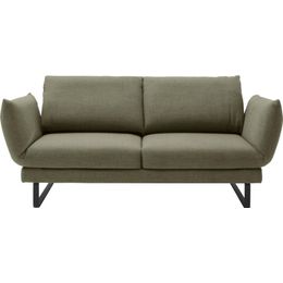 Schöner Wohnen Kollektion 2-Sitzer, B:228cm H:85cm T:215cm, grün, SCHÖNER WOHNEN-KOLLEKTION, 100% Polyester, Sofas, "Spin, Multifunktionssofa, bequem und hochwertig