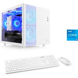 CSL PC "Cube V24129", Microsoft Windows 11 Home (64 Bit), 16 GB RAM 500 GB SSD, wei&szlig;, Desktop-PCs