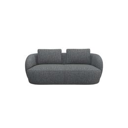 2,5-Sitzer FLEXLUX, B:186cm H:85cm T:102cm, grün, 100% Polyester, Sofas, "Torino, rund, Couch, Loveseat", Modernes, organisches Sofa-Design,