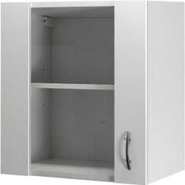 Glash&auml;ngeschrank Flex-Well, B:50cm H:54,8cm T:32cm, wei&szlig;, Holzwerkstoff, K&uuml;che, Schr&auml;nke, "Wito", (B x H x T) 50 x 54,8 x 32 cm, mit Stollenglast&uuml;ren