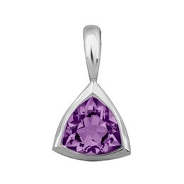 OROLINO Damen Kettenanhänger "585 Gold mit echtem Amethyst", one-size, Gold, 0,4 g, weiß, Gold, Schmuckanhänger