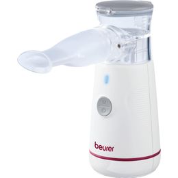 Beurer Inhalationsgerät "IH 47, akkubetriebener, kompakter Inhalator, für zuhause und unterwegs", weiß, Kunststoff, B:5,9cm H:4,8cm T:11,5cm,