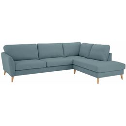 Ecksofa Home Affaire, B:278cm H:88cm T:202cm, grün, Webstoff (100% Polyester);Struktur fein (58% Polyester, 22% Polypropylen);Filzoptik (100%
