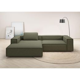Ecksofa Places of Style, B:306cm H:68cm T:191cm, grün, 96% Polyester, 4% Nylon, Wohnzimmer, Sofas, "Watertown, modernes XXL L-Form, 306 cm breit",