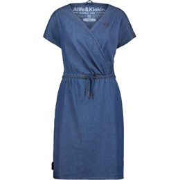alife and kickin ALIFE & KICKIN Damen Sommerkleid "Damen OrnellaAK DNM", blau, Gr. XS, 98% Baumwolle, 2% Elasthan, Kleider