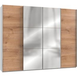 Schwebet&uuml;renschrank wimex, B:350cm H:236cm T:65cm, wei&szlig;, Schr&auml;nke, "Level by fresh to go", mit Synchron&ouml;ffnung