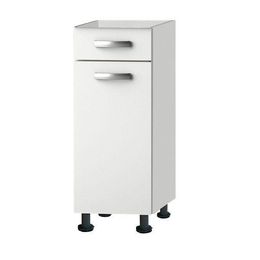 Unterschrank Optifit, B:30cm H:87cm T:58,4cm, wei&szlig;, Holzwerkstoff, K&uuml;che, Schr&auml;nke, "Ole"