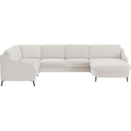 Sit & More Wohnlandschaft SIT & MORE, B:356cm H:90cm T:227cm, weiß, 100% Polyester, Sofas, "Soul U-Form", wahlweise mit Bettfunktion und Bettkasten oder