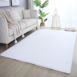 Hochflor-Teppich, B:140cm H:20mm L:200cm, weiß, Ayyildiz Teppiche, Polyester, Teppiche, "POUFFY 5100", Läufer, weicher glatter Softflor, Kaninchen